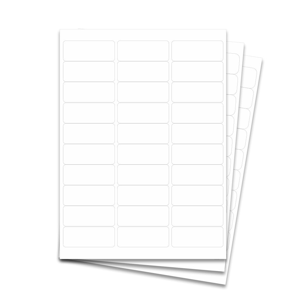 Laser Labels - White, 2 5/8 x 1" (30 Labels per Sheet) – EcoSwift